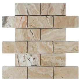 UPC 072222550526 - allen + roth Beige Natural Stone Mosaic Subway ...