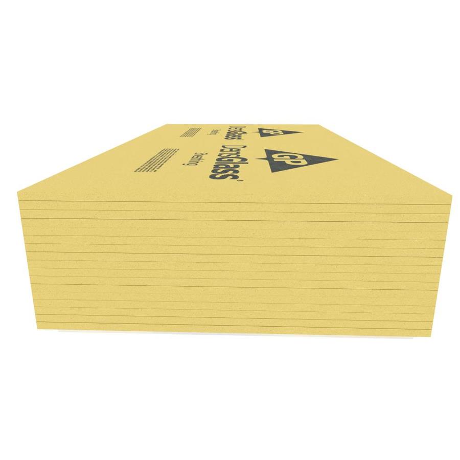 DensGlass (Common: 5/8-in x 4-Ft x 8-Ft; Actual: 0.62-in x 3.99-ft x 7. ...